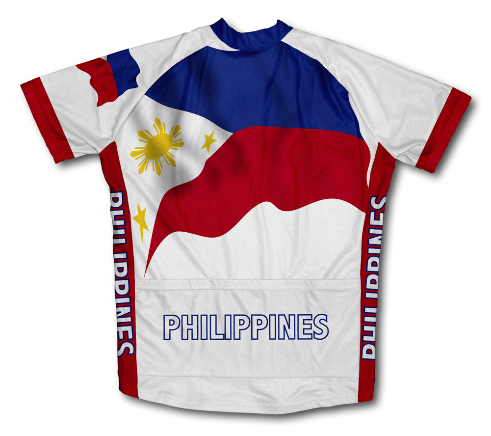 Philippines Flag Short Sleeve Cycling Jersey Cycling Jersey for Men And ...